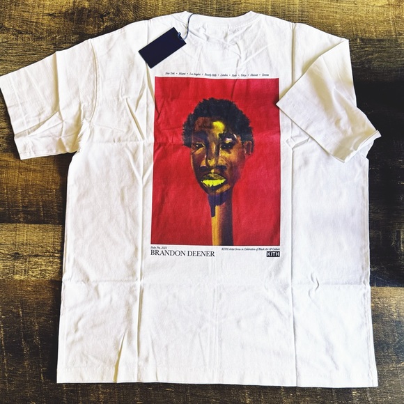Kith | Shirts | Kith Brandon Deener Gallery Tee Fw24 Large White Art ...